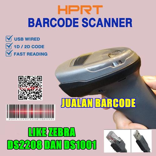 Jual 2D BARCODE SCANNER GUN HPRT N101 USB PESAING HONEYWELL 1470G ...