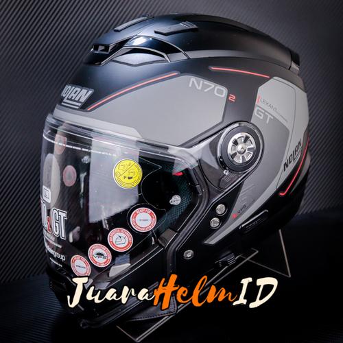 Jual NOLAN HELM N70.2 GT LAKOTA N-COM #35 / FLAT BLACK / N702 GT - M ...