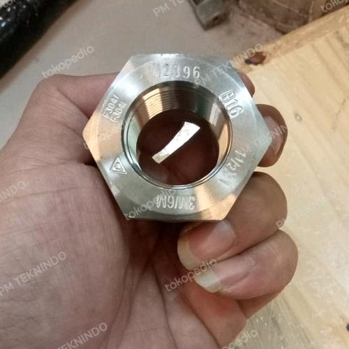 Jual Bushing / Vlok Ring Class 3000 SS304 Drat 1" x 3/4" inch NPT ...