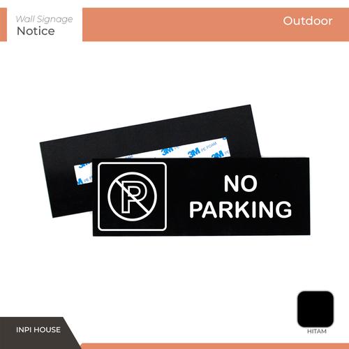 Jual signage no parking - logo dilarang parkir - akrilik sign - wall ...