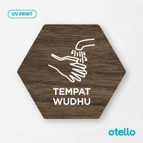 Jual Signage Tempat Wudhu Sign Board Kayu Wooden Papan Label Nama ...
