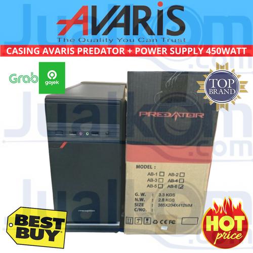 Jual CASING AVARIS PREDATOR+ POWER SUPPLY 450WATT - Jakarta Pusat ...