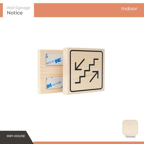 Jual sign tangga naik - turun - stairs sign system - papan tanda tangga ...