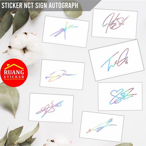 Jual STIKER HOLOGRAM PELANGI MEMBER NCT SIGN AUTOGRAPH TANDATANGAN ...