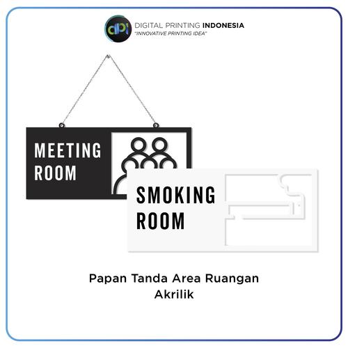 Jual Wall Signage Room Area - Papan Tanda Area Ruangan Akrilik - Hitam ...