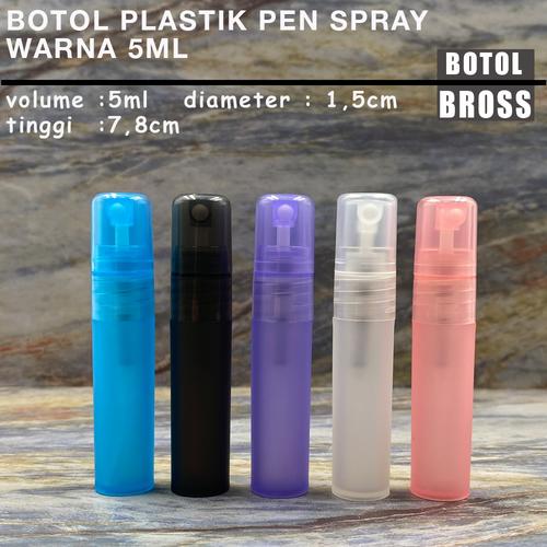 Jual Botol 5ml Pen Spray Plastik Doff Isi Ulang Parfum Pen Spray - Ungu ...