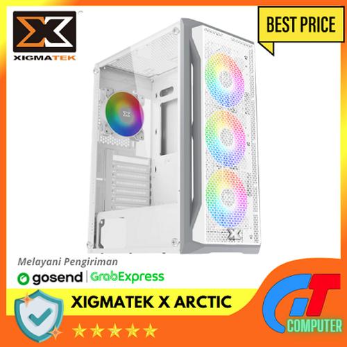 Jual Xagatek Gaming X Arctic ATX Tempered Glass + 4Pcs ARGB Fan - Kota ...