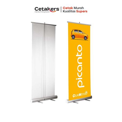 Jual ROLLUP BANNER STAINLESS INDOOR ORGANIZER PROMOSI KANTOR DEKORASI ...