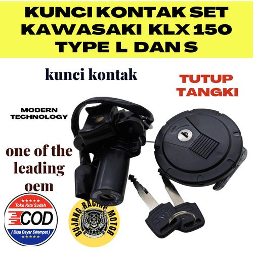 Jual KUNCI KONTAK ASSY KEY SET PLUS TUTUP TANGKI KLX 150 KLX BF D ...