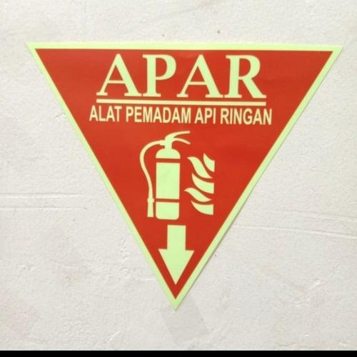 Jual SIGN SEGITIGA APAR GLOW IN THE DARK AKRILIK UKURAN 20 X 20 CM ...