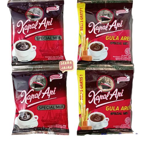 Jual Kopi Kapal Api Special Mix dan Gula Aren Renceng 24gr x 10pcs ...