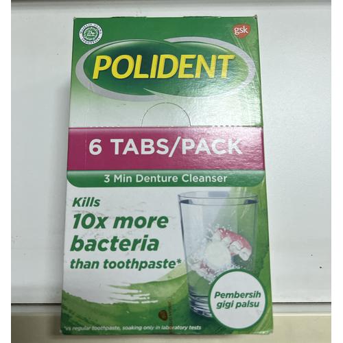 Jual Polident Cleanser Polident Tablet Cuci Gigi Palsu Larutan Pencuci ...
