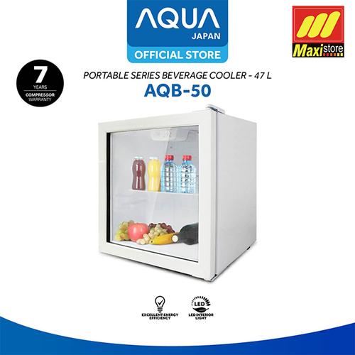 Jual AQUA JAPAN AQB-50 Showcase Cooler [47 L] Kulkas Minuman Mini ...