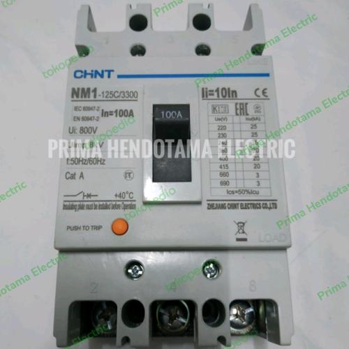 Jual MCCB CHINT 80A/3P NM1-125C | Breaker CHINT 80A 3 Pole NM1-125C ...