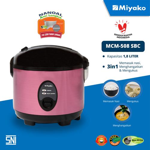 Jual Magic Com Miyako MCM 508 SBC Rice Cooker 1.8 Liter Magicom - Kota ...