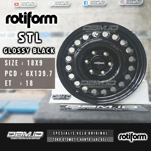Promo Velg Rotiform STL R18 18X9 6X139.7 et 18 Glossy Black Cicil 0% 3x ...
