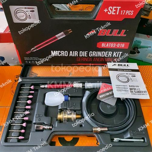 Jual ALAT TUNER ANGIN MINI MICRO AIR DIE GRINDER BULL SET 17PCS BLAT03 ...