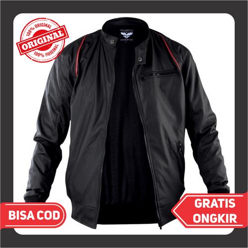 Jual JAKET MOTOR KULIT PU PRIA ORI, JAKET TOURING & RIDING PREMIUM ANTI ...