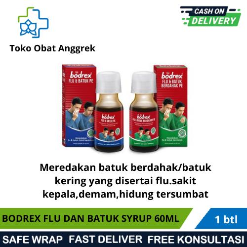 Jual BODREX FLU DAN BATUK BERDAHAK atau BATUK KERING SYRUP 60ML/FLU ...