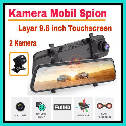 Jual Mirror Dashcam Touch Screen Night Vison Kamera Mobil Spion V10 ...