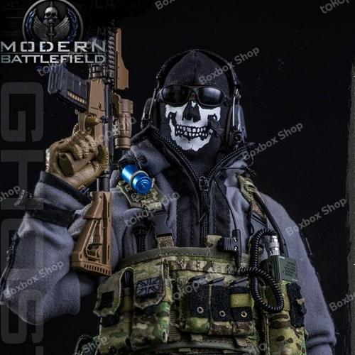 Jual FLAGSET GHOST MODERN WARFARE END OF WAR X - NOT HOT TOYS DAMTOYS ...