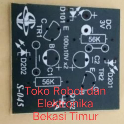 Jual pcb lampu led flip flop hasta karya anak sekolah lengkap komponen ...