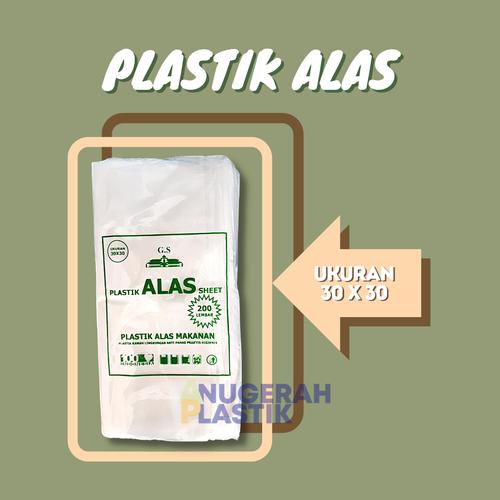 Jual Plastik Alas Makanan 30x30 Cm Isi 200 Lembar/ Plastik Alas Sheet ...