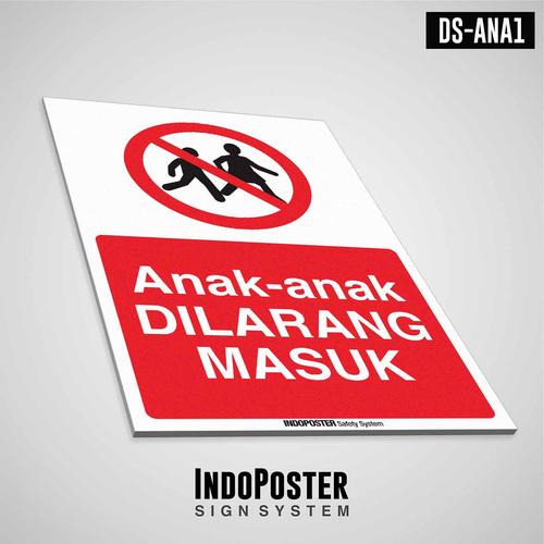 Jual Safety sign K3 PVC ISO anak anak dilarang masuk - Kab. Bandung ...