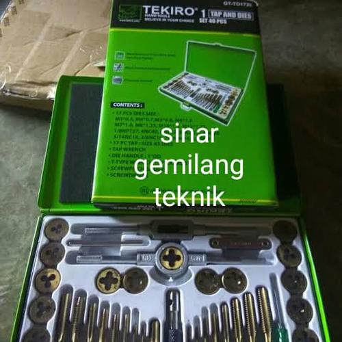 Jual HAND TAP AND DIES TEKIRO SET 40 PCS ALAT TAP DAN SNEI BAUT - Kota ...