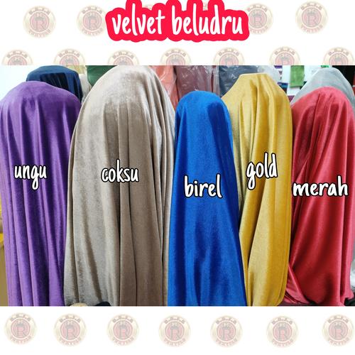 Jual kain beludru stretch-bahan velvet bludru lembut - Jakarta Pusat ...