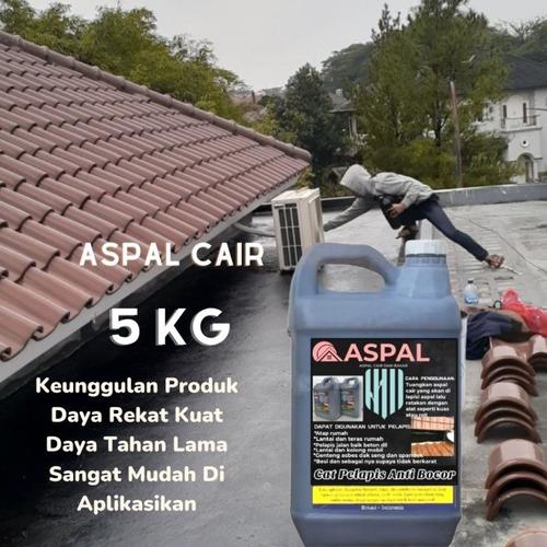 Promo Aspal Cair Waterprof Anti Bocor Rembes Dak Atap Genteng 5 Kg ...
