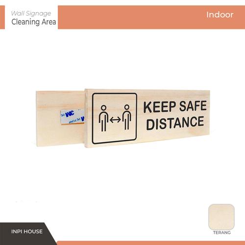 Jual keep safe distance signage system - papan penanda jaga jarak ...