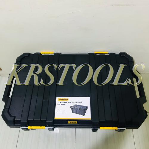 Jual Krisbow Container Box Heavy Duty Kotak Penyimpanan 85 Ltr - Hitam ...