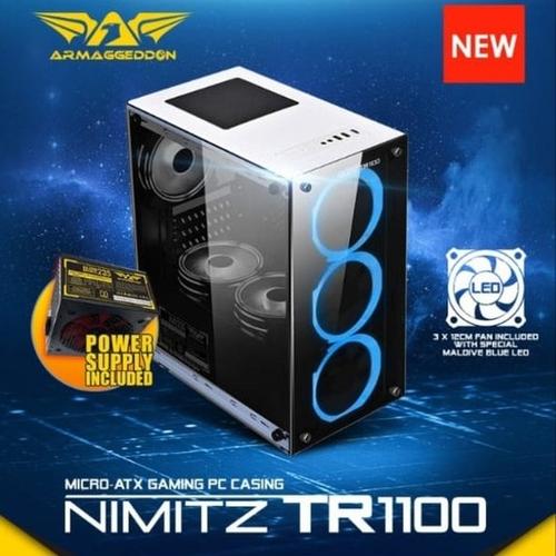Jual Casing ARMAGEDDON Nimitz TR1100 / Casing Gaming Armagedon - Hitam ...