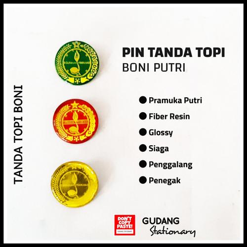 Jual Pin Tanda Topi Boni Pramuka Putri [ 1 Pcs ] - Penggalang - Jakarta ...