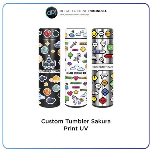 Jual Tumbler Custom Print Botol Minum Termos - Tumbler Sakura Print ...