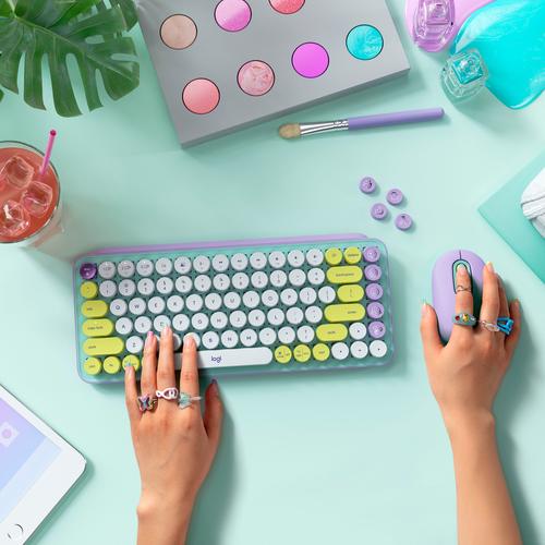 Jual Logitech POP Keys Keyboard Wireless Mechanical Typing And Emoji ...