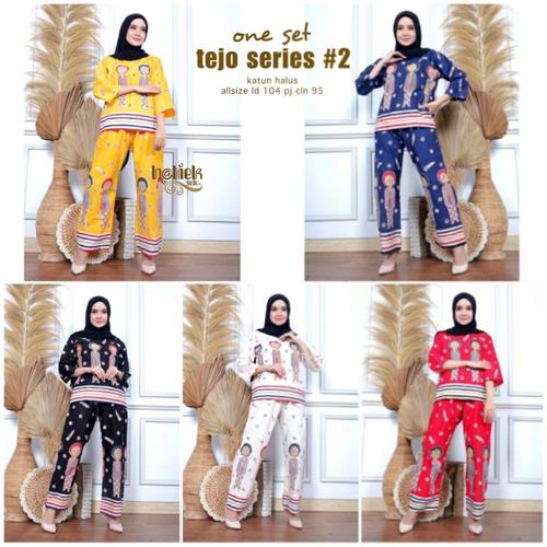 Jual PREMIUM One Set Tejo Series Polos Warna Setelan Celana Panjang ...