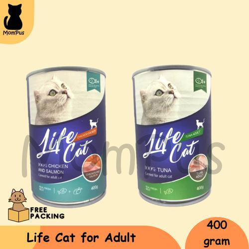 Jual Life Cat Kaleng ADULT 400gr Tuna / Chicken Salmon wet food - Tuna ...