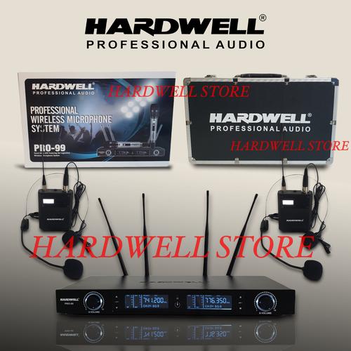 Jual Mic Wireless Hardwell PRO 99 Double Mic Clip On Headset Original ...
