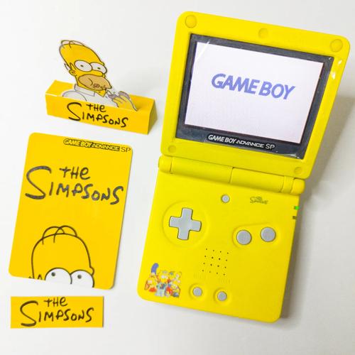 Jual Gameboy gba sp101 gbasp Simpsons custom, Nintendo game boy gimboy ...