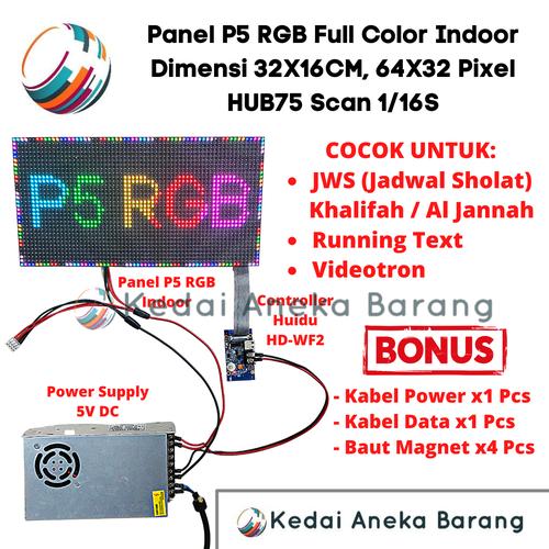Jual Panel Module Modul LED P5 Running Text SMD RGB Full Color Indoor ...