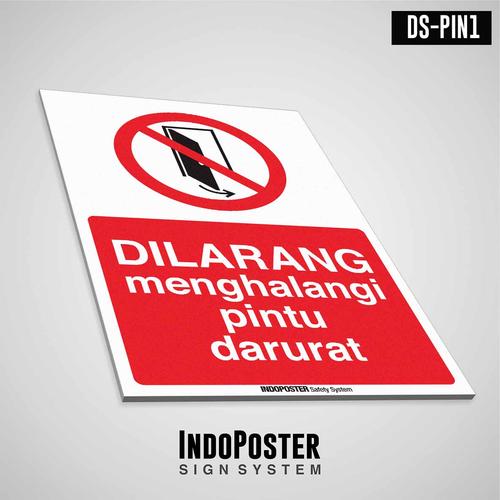 Jual Safety Sign K3 PVC ISO DILARANG Menghalangi Pintu Darurat - Kab ... Jual Safety Sign K3 PVC ISO DILARANG Menghalangi Pintu Darurat - Kab ...