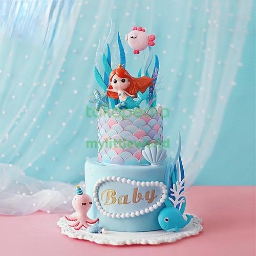 Jual Topper Mermaid Putri Duyung Sea World Hiasan Birthday Cake Tusukan ...