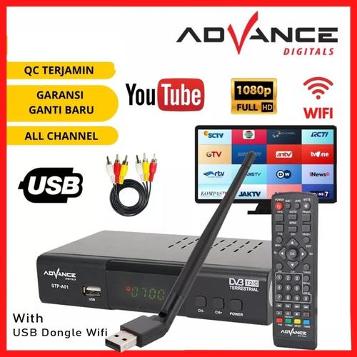 Jual Advance STP-A01 Set Top Box TV Digital Receiver -STB free dongle ...