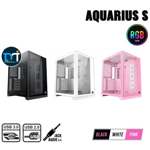 Jual Xigmatek Xagatek Aquarius S - 3Fan RGB Tempered Glass ATX Gaming ...