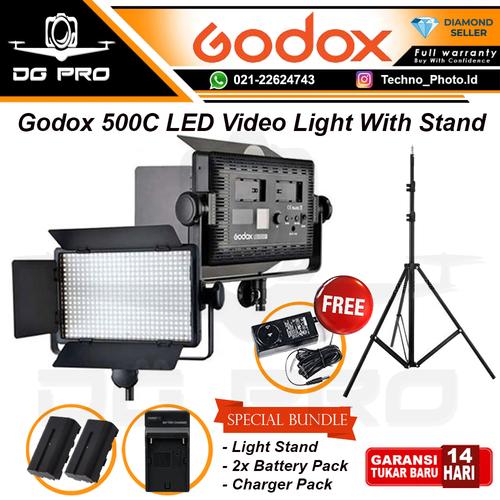 Jual LED Video Light GODOX 500C 500 C LAMPU FLASH STUDIO with ...