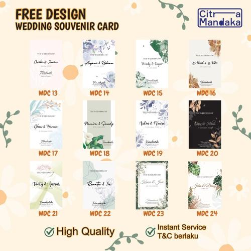 Jual Hang Tag Wedding Souvenir Custom Pola 2 Sisi | Tag Souvenir ...