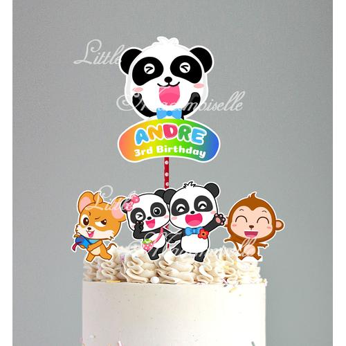 Jual Topper birthday cake Baby Bus Panda - Kota Surabaya - lit-mademois ...