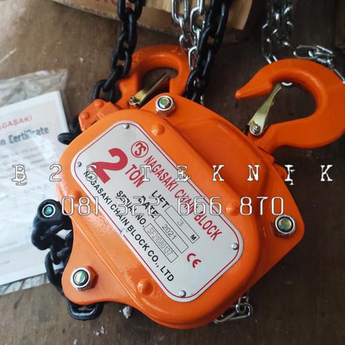 Jual Nagasaki Chain Block 2 Ton × 5 Meter Takel Manual Made In Japan ...